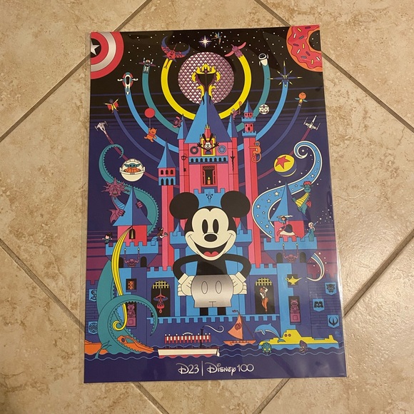 Disney | Wall Decor | Exclusive D23 Poster Celebrating Disney0 | Poshmark